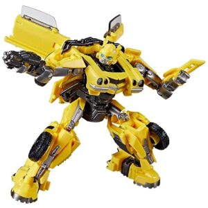 transformers studio series deluxe class 100 bumblebee toy, rise of the beasts, 4.5-inch, action figure for boys and girls ages 8 and up