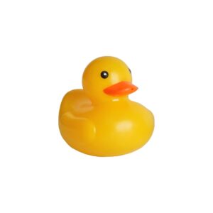 infantmom - floating bath ducks with temperature indicator for toddlers, safety bathtub rubber shower swimming yellow ducky toy for infant, baby and kids. clean and safe toy (baby duck)