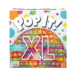 chuckle & roar: pop it! xl rainbow - tactile engagement toy - great for toddlers - safe and durable