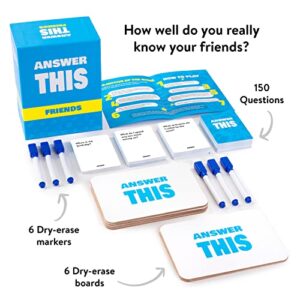 Answer This - Friends - How Well Do You Know Your Family & Friends? - Fun Party Card Game for Teens & Adults - Great Conversation Starter