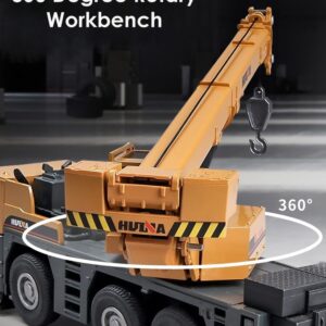 Gemini&Genius 1/50 Scale Autocrane Toys, Crane Truck Construction Vehicle, Alloy Boom Truck Engineering Car Models, Great Gifts, Collections, Cake Toppers, Room Decoration for Kids