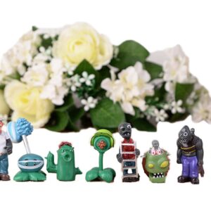 JHESAO 16 PCS Plants PVZ Toys Set Zombies Figurines Series PVZ Plush PVC Toys New, Great Gifts for Kids and Fans, Birthday and Party