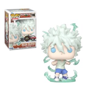 funko pop hunter x hunter killua zoldyck 'godspeed' (gitd) chase figure (aaa anime exclusive)