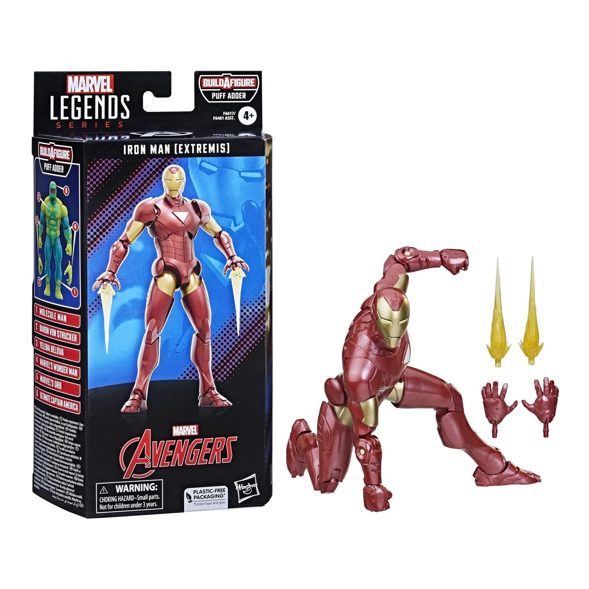 Marvel Legends Series: Iron Man (Extremis) Classic Comic Collectible 6 Inch Action Figure, 4+ Years