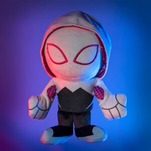 Bleacher Creatures Marvel Ghost Spider (Spider-Gwen) 8" Kuricha Sitting Plush- Soft Chibi Inspired Toy