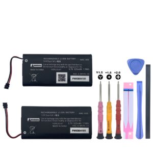 cenifenx switch joycon battery, 2pcs hac-006 3.7v 525mah replacement for nintendo switch joy-con controller battery, hac-015, hac-016 joy-con controller with repair tool kit