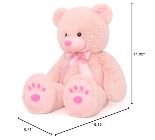 MorisMos Giant Teddy Bear Stuffed Animal, Big Teddy Bear Life Size, 36in Large Teddy Bear Cuddly Soft for Baby Shower, Boys, Girls