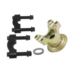 speedway motors 1350 u-joint girdle and yoke, 28 spline, fits ford 9 inch, includes fasteners for easy installation, compatible with street, racing and heavy-duty off-road applications