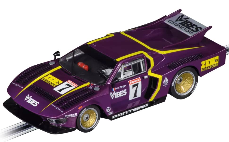 Carrera 31044 De Tomaso Pantera No.7 1:32 Scale Digital Slot Car Racing Vehicle Digital Slot Car Race Tracks