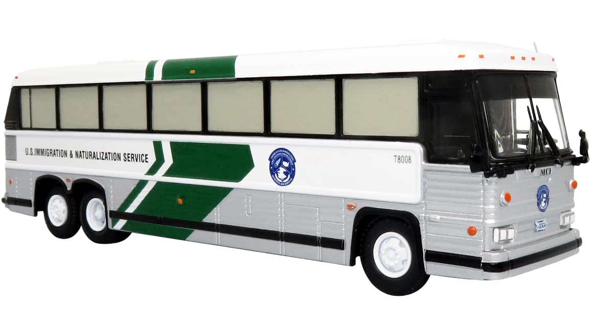 Iconic Replicas MCI MC-12 Coach Classic Bus U.S. Immigration & Naturalization Service Vintage Bus & Motorcoach Collection 1/87 Diecast Model 87-0343