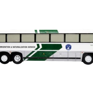 Iconic Replicas MCI MC-12 Coach Classic Bus U.S. Immigration & Naturalization Service Vintage Bus & Motorcoach Collection 1/87 Diecast Model 87-0343