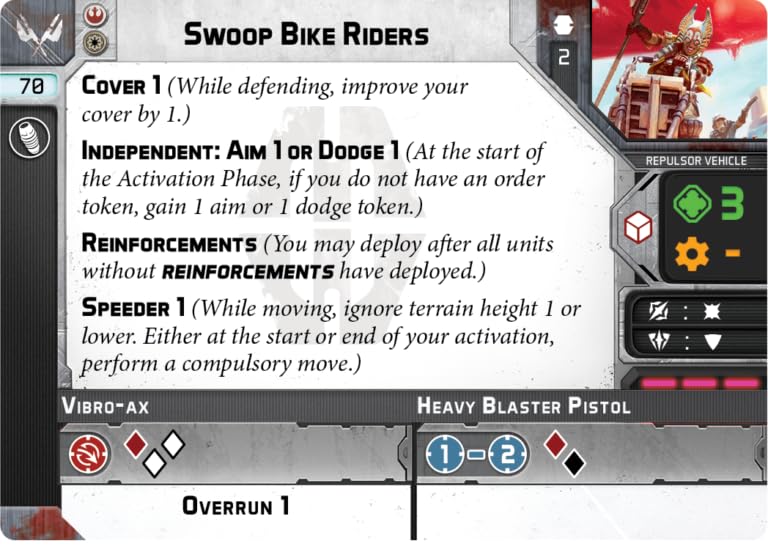 Star Wars: Legion Swoop Bike Riders Unit Expansion - Enhance Battlefield Mobility! Tabletop Miniatures Strategy Game for Kids & Adults, Ages 14+, 2 Players, 3 Hour Playtime, Made by Atomic Mass Games