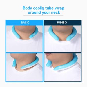 mpac+ Neck Cooler Icering | Cooling Neck Wraps, Neck Cooling Tube - Personal Air Conditioner with Gel Ice Pack for Outdoor Activities, Hot Weather Relief, Summer, Freeze Below 64°F (Jumbo, Black)