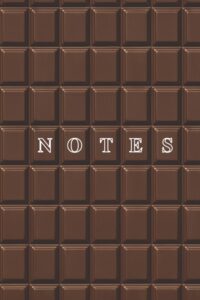 notes: chocolate bar notebook, candy bar journal for kids, gift for chocolate lovers, chocolate themed party favor for kids