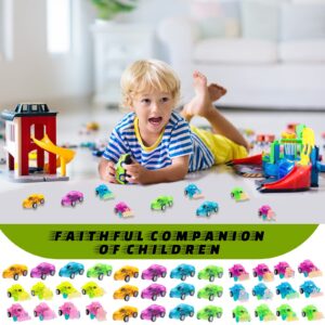 Leitee 150 Pack Mini Pull Back Car Bulk Birthday Party Favors Carnival Prizes Racing Vehicles Pull Back Car for Goodie Bag Stuffers Classroom Exchange Gifts(Stylish Style)