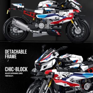 dOvOb Motorcycle 1000 RR Model Building Blocks Set, 912 Pieces Bricks, MOC Toys as Gift for Kids or Adult