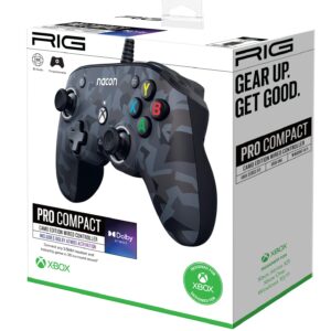 RIG Nacon PRO Compact Controller with Dolby Atmos for Xbox Series X|S, Xbox One, Windows 10/11 PCs - Urban Camo