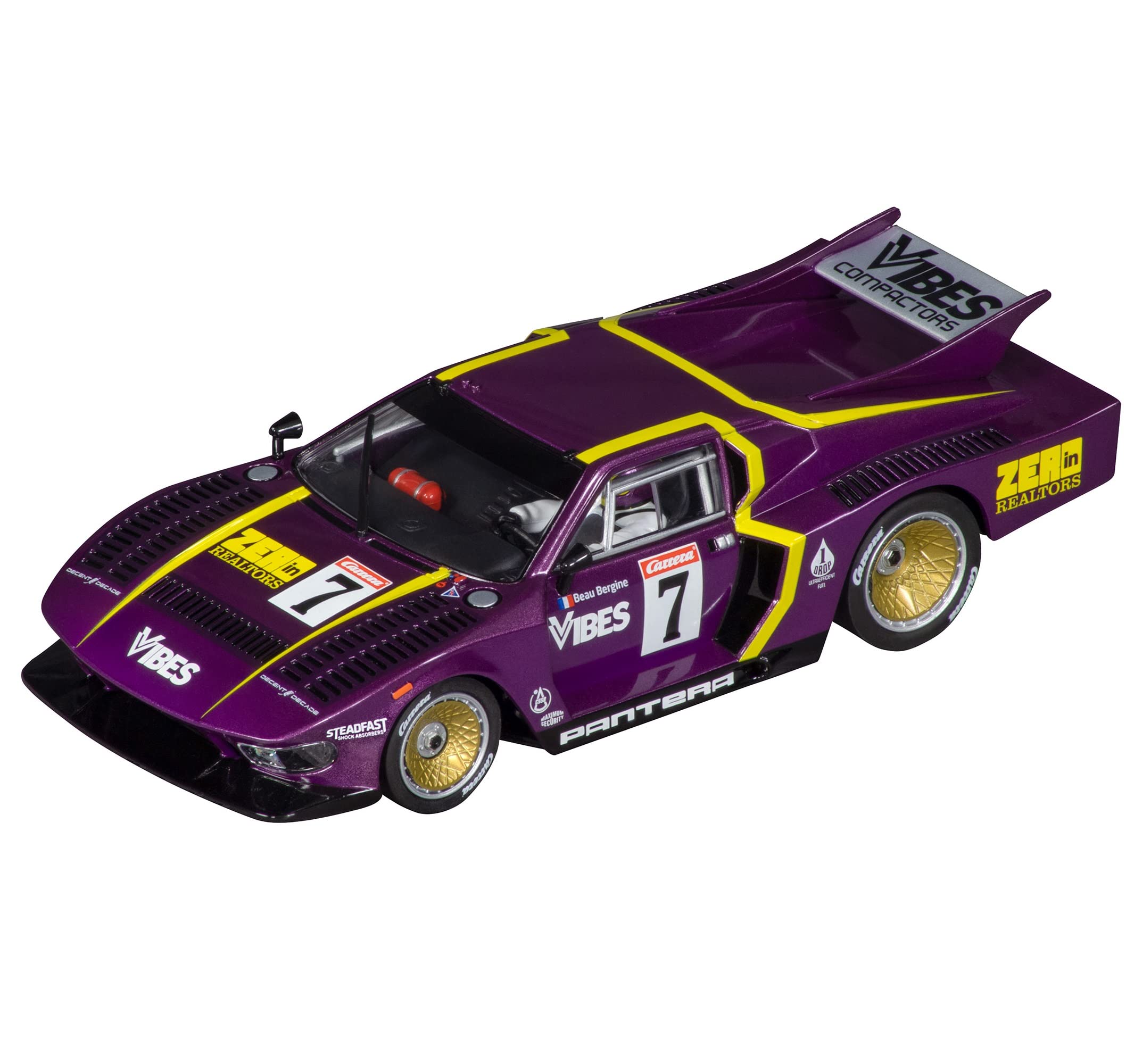 Carrera 31044 De Tomaso Pantera No.7 1:32 Scale Digital Slot Car Racing Vehicle Digital Slot Car Race Tracks