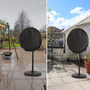 Fan Cover - Outdoor Waterproof Fan Covers - Outside Large Stand up Pedestal and Wall Mount Industrial Fan Cover in Heavy Duty Material Fit 18" Fan