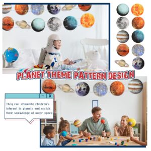 Sabary 10 Pcs Planets Theme Party Decor Solar System Decorations Outer Space Banner Cardboard Cutout Birthday Party Favors Planet Space Sign Porch Banner for Space Birthday Party Supplies