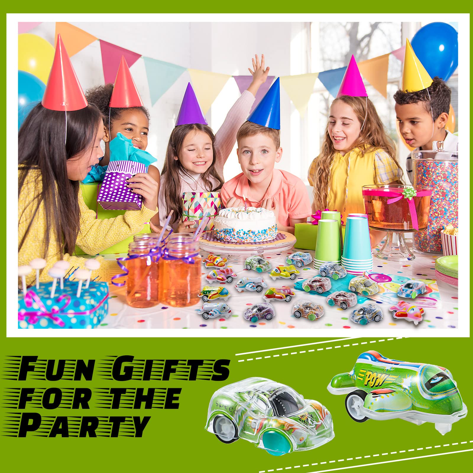 Leitee 150 Pack Mini Pull Back Car Bulk Birthday Party Favors Carnival Prizes Racing Vehicles Pull Back Car for Goodie Bag Stuffers Classroom Exchange Gifts(Planes Car)