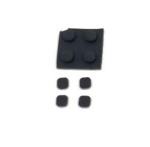 Upper LCD Screws Hole Cover For New 3DS XL LL Console Front Back Screw Rubber Feet Cover Replacement (Black)