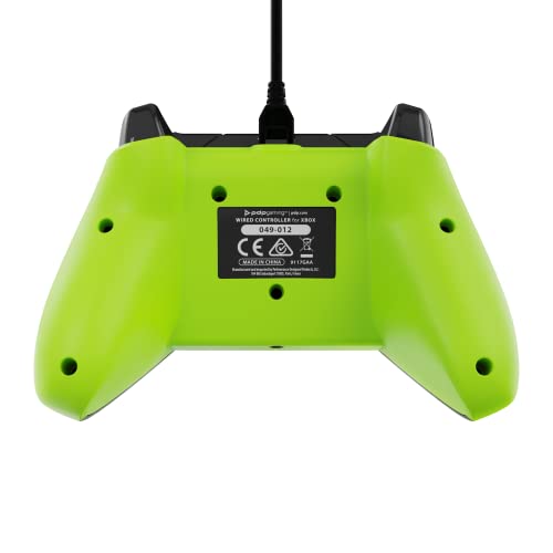 PDP Wired Xbox Game Controller - Licensed for Xbox Series X|S/Xbox One, Dual Vibration Gamepad, App Supported - Electric Black/Yellow (Amazon Exclusive)