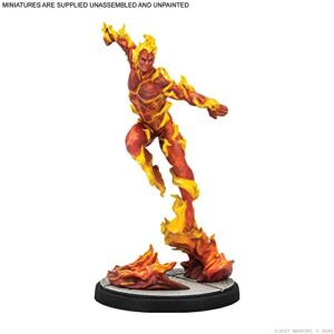 Marvel: Crisis Protocol Captain America & The Original Human Torch Character Pack - Unite Iconic Heroes! Tabletop Superhero Game, Ages 14+, 2 Players, 90 Minute Playtime, Made by Atomic Mass Games