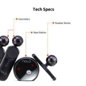 NOLO CV1 Pro Locator Tracking for VR Controllers and Motion Kit for Playstation VR, Gear VR, Oculus Go, Pimax Headset Steam