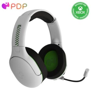 pdp airlite pro wireless headset with mic for xbox series x|s, xbox one, windows 10/11 - white