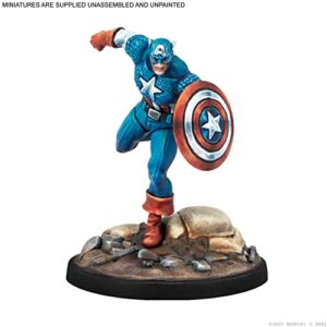 Marvel: Crisis Protocol Captain America & The Original Human Torch Character Pack - Unite Iconic Heroes! Tabletop Superhero Game, Ages 14+, 2 Players, 90 Minute Playtime, Made by Atomic Mass Games