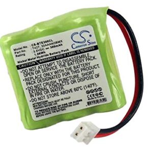 NCNDB Battery Replacement for Binatone Commodore CT300, E3300 kompatibel, E3300 Quad 300mAh