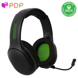 pdp airlite pro wireless headset with mic for xbox series x|s, xbox one, windows 10/11 - black