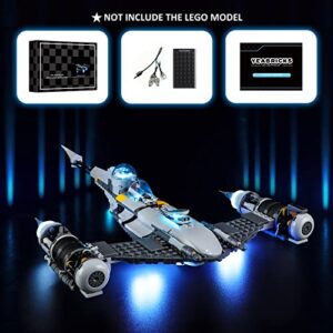 YEABRICKS LED Light Kit for Lego - Star Wars The Mandalorian's N-1 Starfighter Building Blocks Model, LED Light Set Compatible with 75325(Lego Set NOT Included)