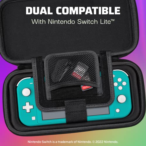 PDP Travel Case with Wrist Strap and Built-in Stand - Nintendo Switch/Lite/OLED Compatible - Super Mario Lumalee Star Spectrum