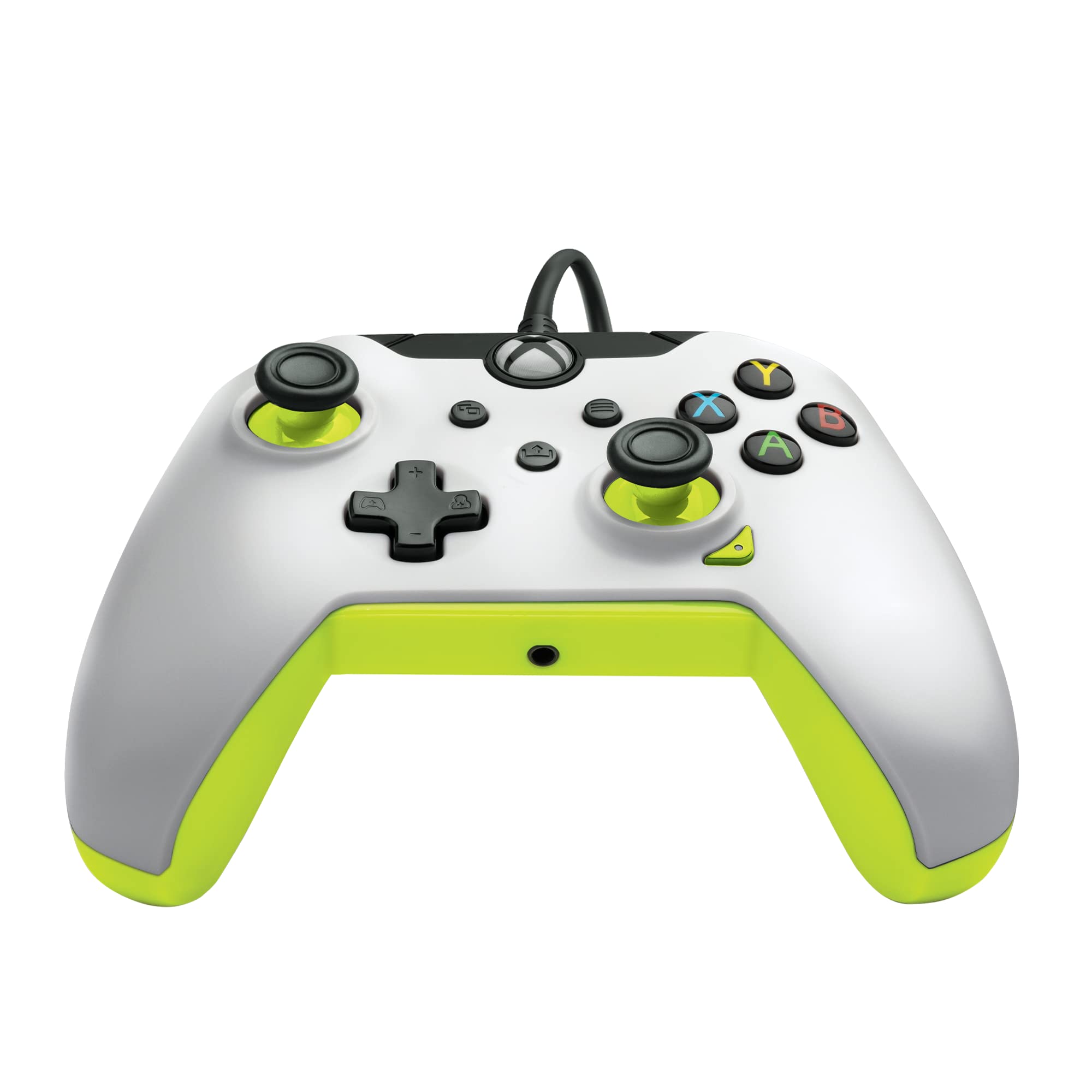 PDP Wired Xbox Game Controller - Xbox Series X|S/Xbox One, Dual Vibration Gamepad, App Supported - Electric White/Yellow