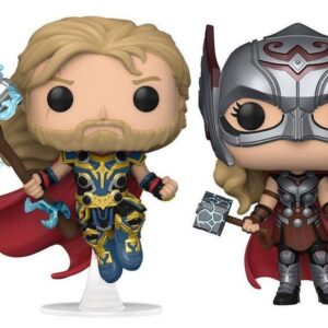 Funko Pop! Marvel: Thor Love & Thunder - 2 Pack - Thor & Mighty Thor - Collectable Vinyl Figure - Gift Idea - Official Merchandise - Toys for Kids & Adults - Movies Fans - Model Figure for Collectors