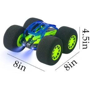 Little Bado RC Cars Stunt car Remote Control Car Double Sided Swing Arm 360° Flips Rotating 4WD Outdoor Indoor Car Toy Rechargeable Electric Toy Cars Gifts for Boys Kids and Adults