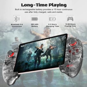 Joso Tablet Controller (11"), Phone Controller for iPhone, iPad, Android, Galaxy Z Fold4, Galaxy Z Flip4, Galaxy S23 S22 21Ultra, Fire HD 10, 8 to Play COD Mobile, Wireless Game Joystick Direct Play