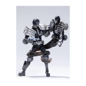 hiya toys judge dredd vs death (black & white) sdcc 2022 exclusive 1:18 scale action figure 2-pack