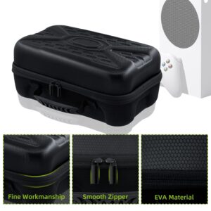 Mcbazel Hard Carrying Case for Xbox Series S, Travel Case Storage Bag for Xbox Series S Console Wireless Controller & Gaming Accessories - Black