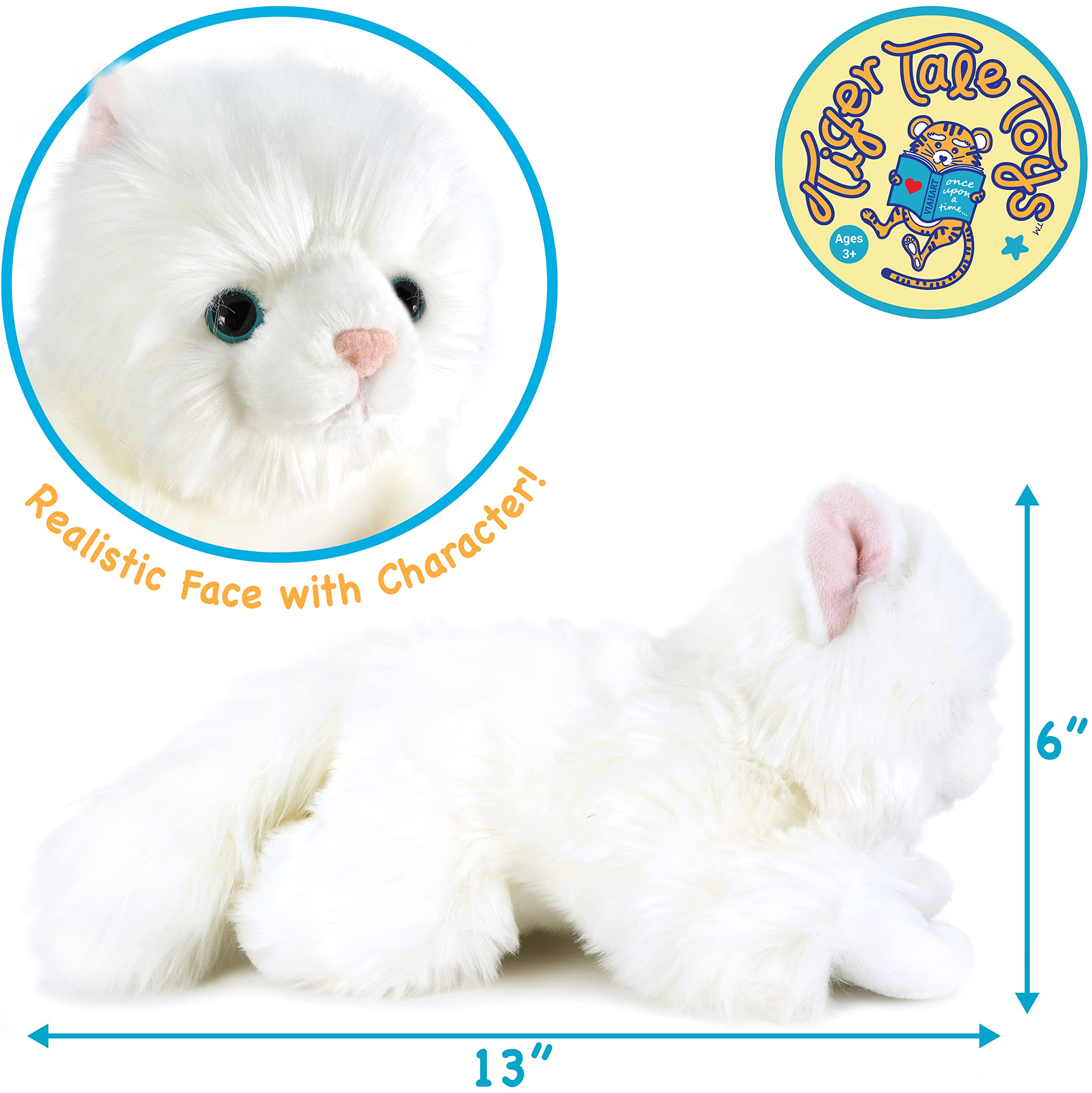 VIAHART Puff The Persian Cat | 13 Inch Stuffed Animal Plush | by TigerHart Toys