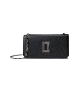 karl lagerfeld paris slg wallet on string black/silver one size