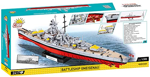 Cobi toys 2417 Pcs Hc WWII /4835/ Battleship Gneisenau