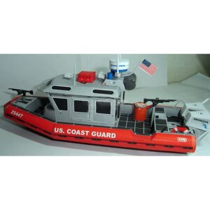 Lllunimon 1/50 U.S. Coast Guard Emergency Boat Model Building Kit, DIY 3D Paper Model Cardboard Art Crafts Puzzle Toys