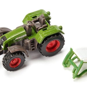 Siku 1605, Fendt Tractor with Krampe Dump Truck, Toy Tractor, Metal/Plastic, Green/Yellow, Removable cab, Tipping Trough, Trailer with Smooth-Running rubberisedg Wheels, Trailer Coupling