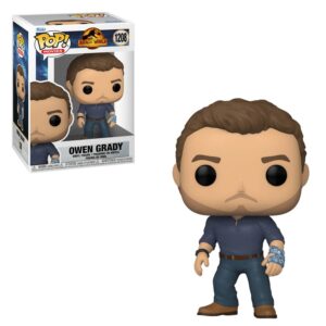 POP Jurassic World Dominion - Owen Grady Funko Vinyl Figure (Bundled with Compatible Box Protector Case), Multicolor, 3.75 inches