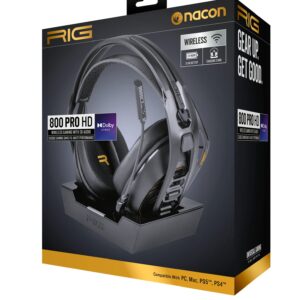 RIG 800 PRO HD Wireless Gaming Headset & Multi-Function Base Station - Compatible with PC, Mac, PS5, PS4 - with Dolby Atmos 3D Audio for Windows 10/11 PCs (NOT Compatible with Xbox)