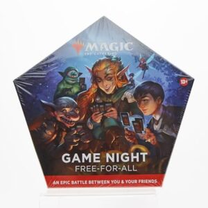 Magic: The Gathering 2022 Game Night - 5 Ready-to-Play Decks, 300 Cards, Ages 13+, 2-5 Players, 30+ Minutes