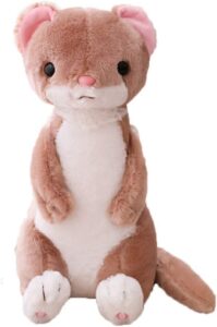 rosiha ferrets plush toys, kawaii stuffed animal doll pillow 20 '' birthday christmas fiesta gift (brown)